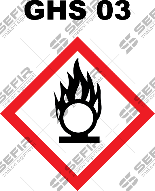 Oksidirajuće – Znakovi Sigurnosti